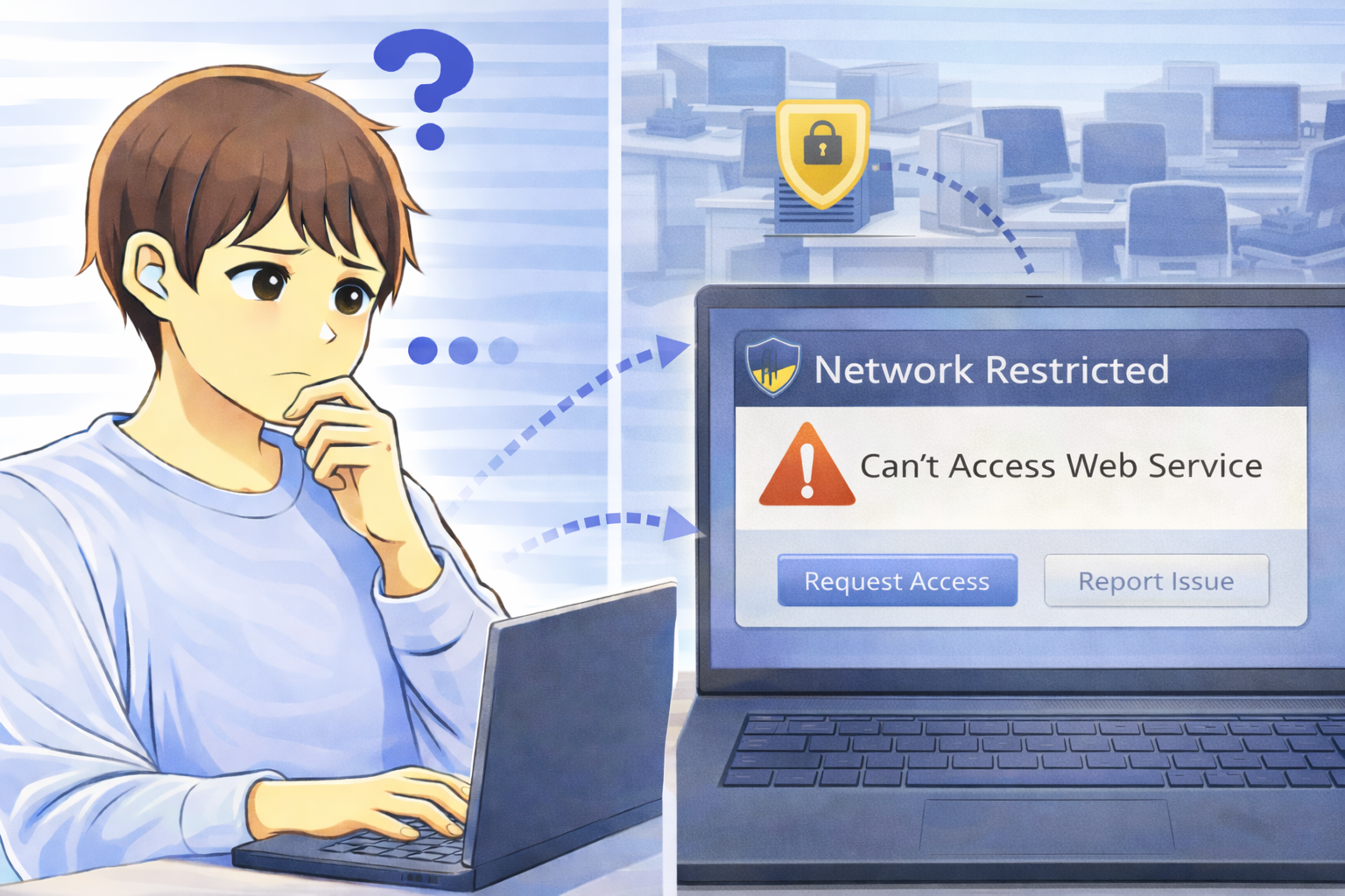社内・学校ネットワークでWebサービスが開かない原因｜回線制限時の切り分けと対処法 | アプリ・Web不具合ナビ